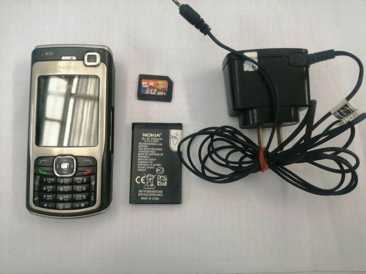Nokia n70 ใช้งานได้อุปกรณ์ครบ ไม่ได้ลองซิมครับใช้ซิมใหญ่รุ่นเก่า เอาไป ...