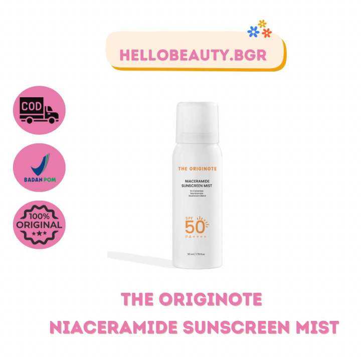 The Originote Niaceramide Sunscreen Mist SPF 50 PA+++ | Lazada Indonesia