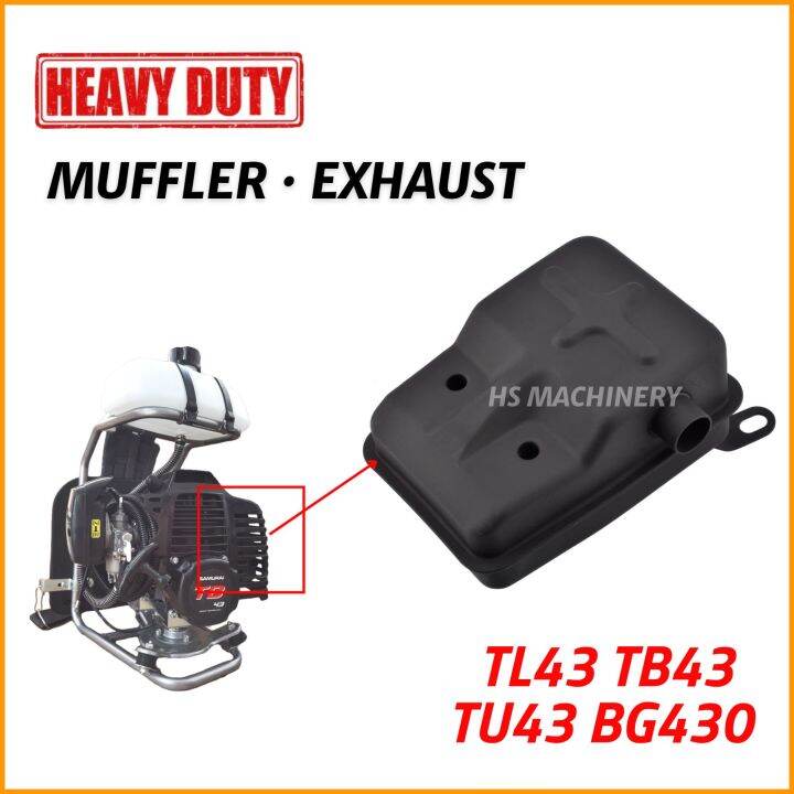 Heavy Duty Mistsubishi TL43 TU43 TB43 BG430 Brush Cutter Grass Cutter Muffler Exhaust Ekzos Ezos ...