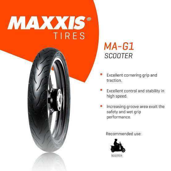 MAXXIS MA-G1 Green Devil RIM 14 Tubeless Motorcycle Tires 80/80-14 90/ ...