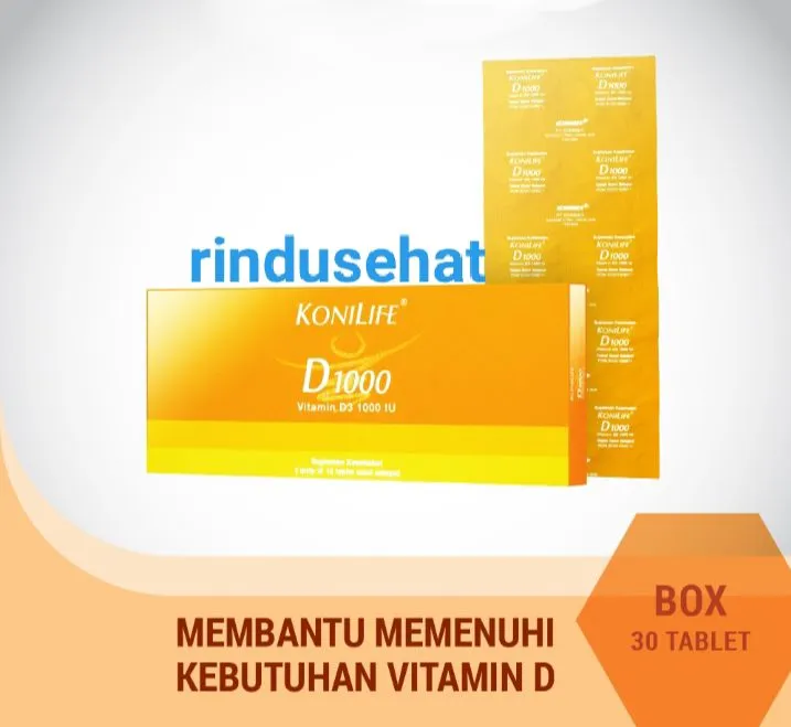 KONILIFE D1000 30 KAPSUL D3 1000 vitamin d3 1000 | Lazada Indonesia