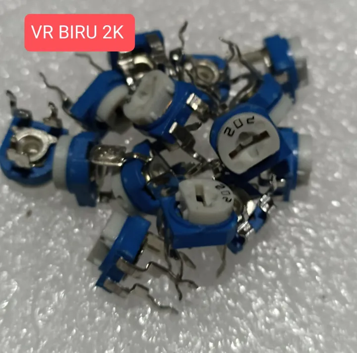 5BUAH Trimpot 2k ( 202 ) Trimpot Trimmer Variable Vertical Vr Blue ...