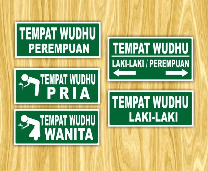 Stiker tempel tulisan Tempat Wudhu murah | Lazada Indonesia