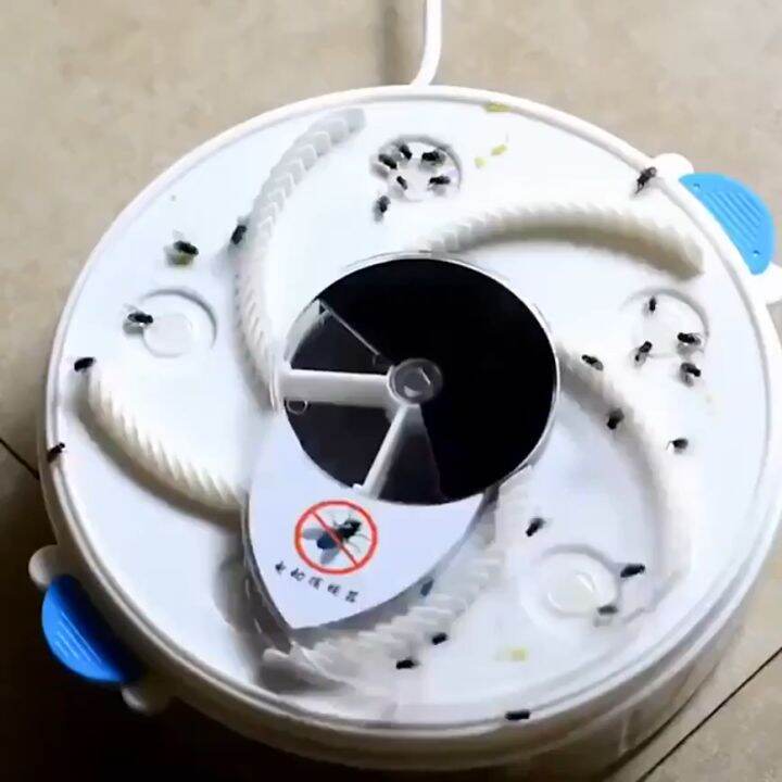 Rotary box fly trap Rechargeable automatic fly trap Powder bait insect ...