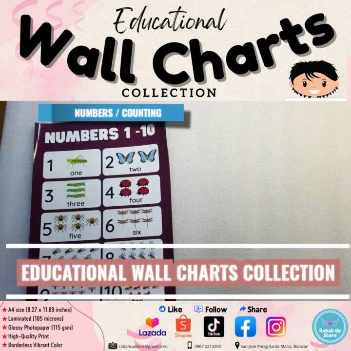 Educational Wall Charts Collection (Laminated) 𝗣𝗔𝗥𝗧 𝟑 Learning ...