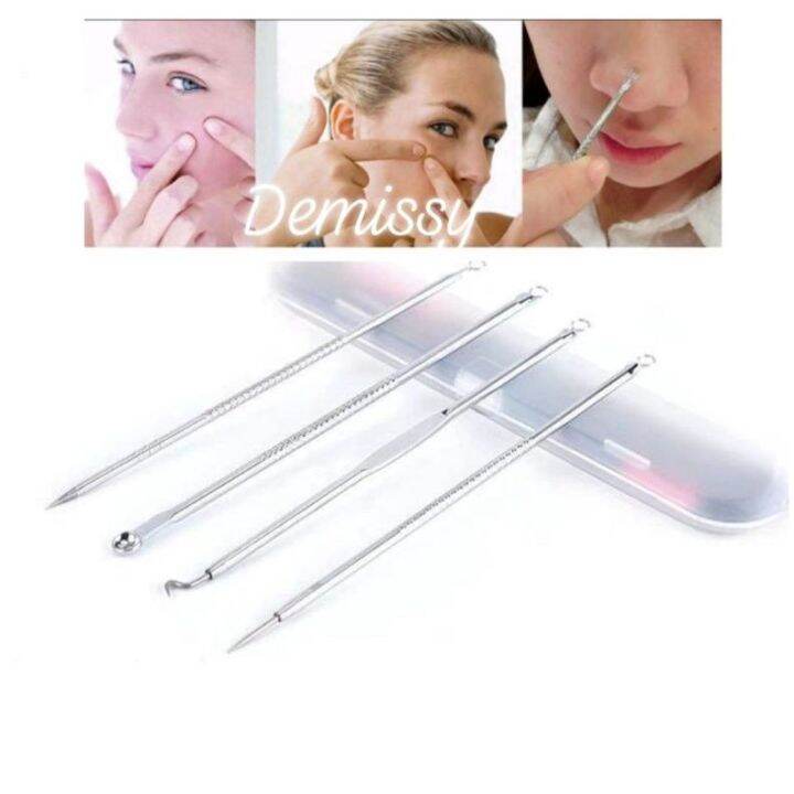 ACNE PIMPLE BLACKHEAD NEEDLE SET /Pimple Tool Kit 4PCS/Set Acne ...