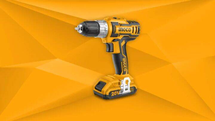 INGCO CDLI2002 สว่านไขควงไร้สาย 20V แบต 2.0Ah 2 ก้อน แรงบิด 45 น.ม. ...
