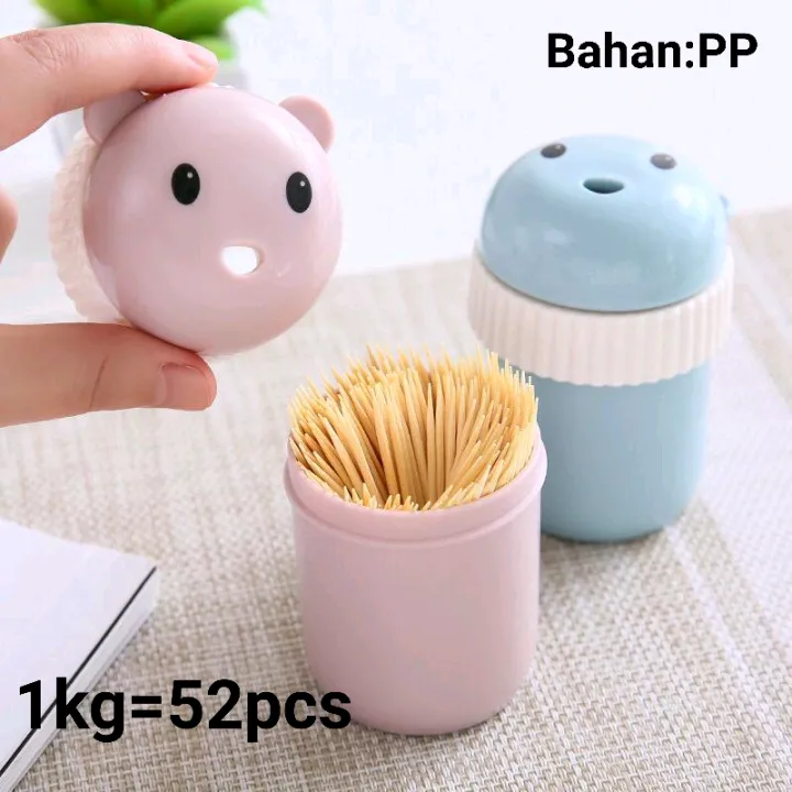 Tempat Tusuk Gigi Cotton Bud Lucu Unik Kotak Wadah Penyimpanan Karakter ...