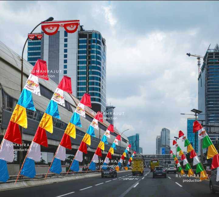 BENDERA UMBUL UMBUL ISI 10 PCS#BENDERA MERAH PUTIH#UMBUL UMBUL WARNA ...