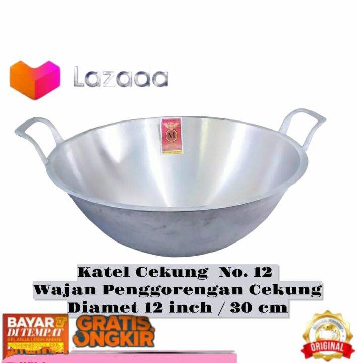 Wajan kuali Katel penggorengan no.12 Cekung Katel Cekung paling pas ...