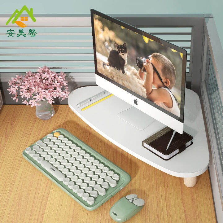 Corner Computer Riser Station Corner Office Desk Surface Panel Desktop ...
