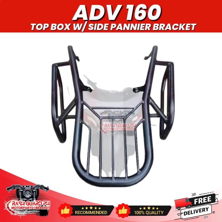 Honda ADV 160 - (2 design) Top Box Bracket with Side Pannier Heavy-Duty ...