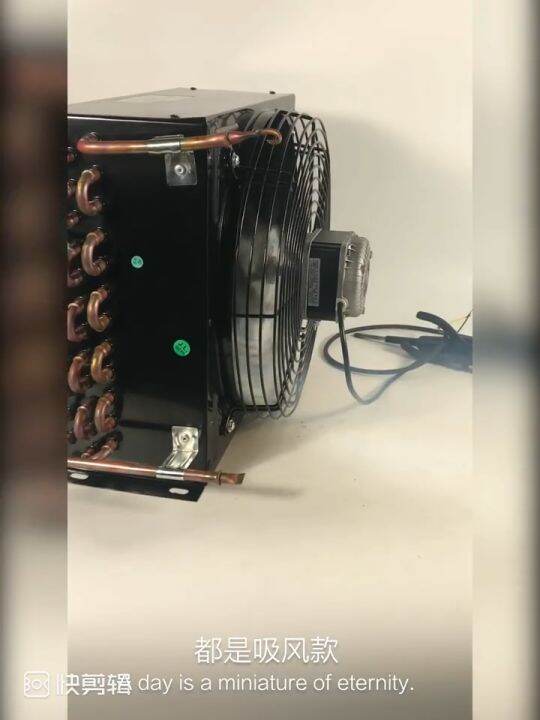 Branch power refrigerator freezer condenser with fans small air-cooled ...