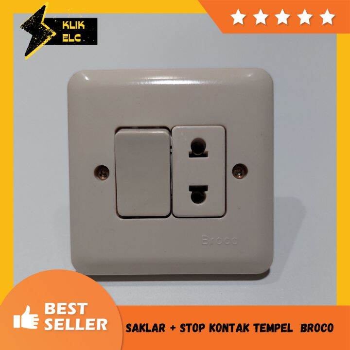 SAKLAR ENGKEL + STOP KONTAK TANAM / INBOW BROCO | Lazada Indonesia