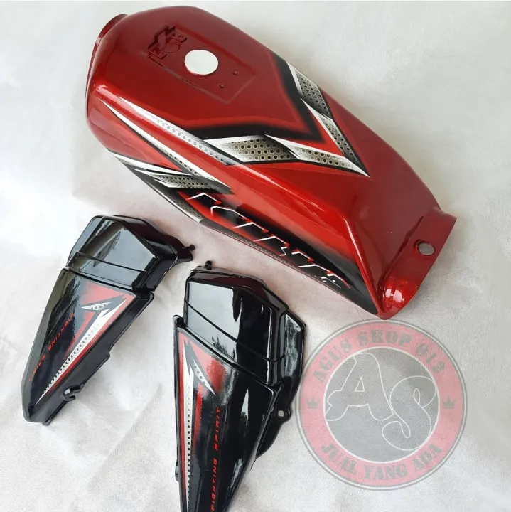 Tangki Tengki Rx King 2008 Peredam 2008 Merah Marun lengkap box aki ...