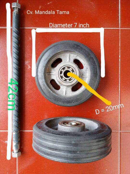 roda troli gledekan 7 inch | Lazada Indonesia