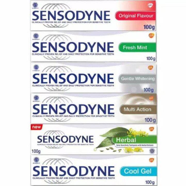 Sensodyne Pasta Gigi 100 gr Rasa Original Freshmint Deep Clean Cool Gel ...
