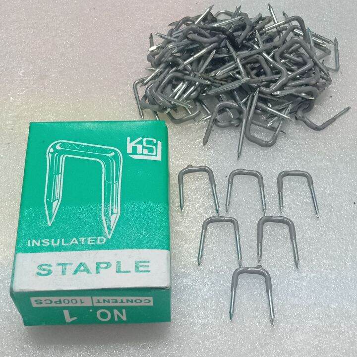 INSULATED STAPLE WIRE 1" 100PCS | Lazada PH