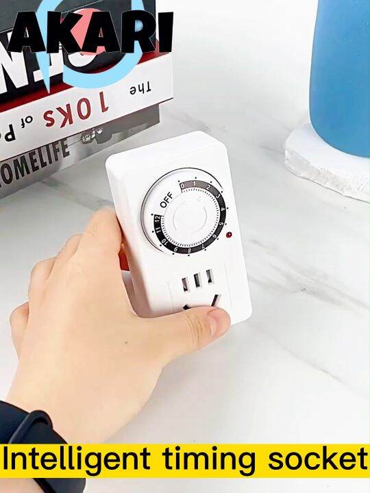 AC 220V 2500W 12/24 Hour intellect Mechanical Wall Plug Switch Timer ...