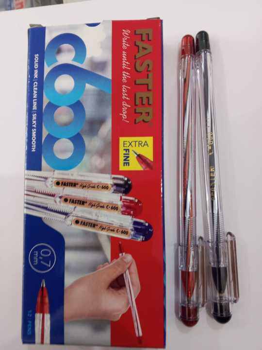 FASTER PULPEN C 600 / PULPEN MURAH ISI 12 / 1 PAK | Lazada Indonesia