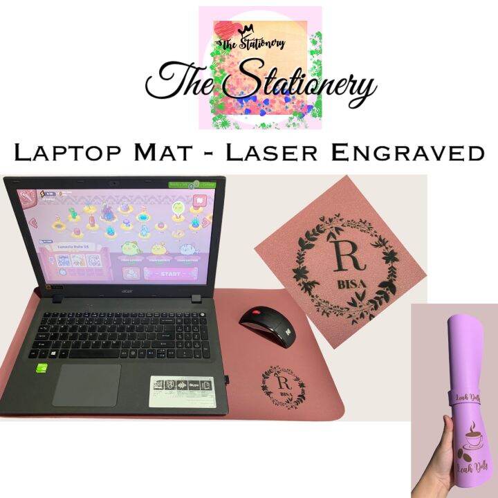 LAPTOP MAT | DESK MAT | NON-SLIP | EASY TO CLEAN | PERSONALIZED | Lazada PH
