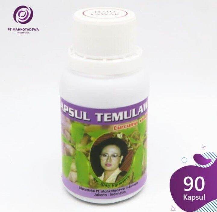 Herbal TEMULAWAK Kapsul Herbal Jamu CURCUMA XANTHORRHIZA Nyeri Sakit ...