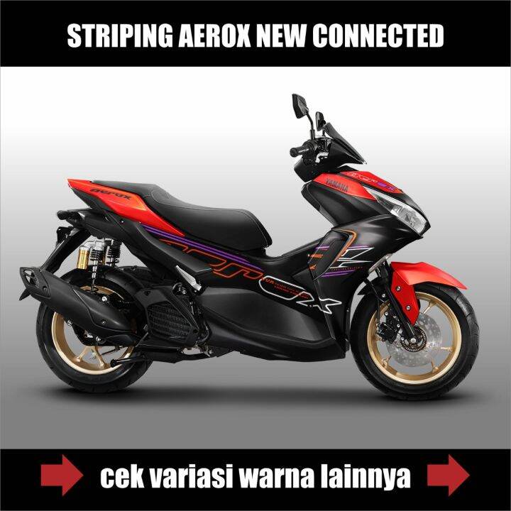 Decal Striping Aerox New Connected Livery Cyber City / Sticker Yamaha ...