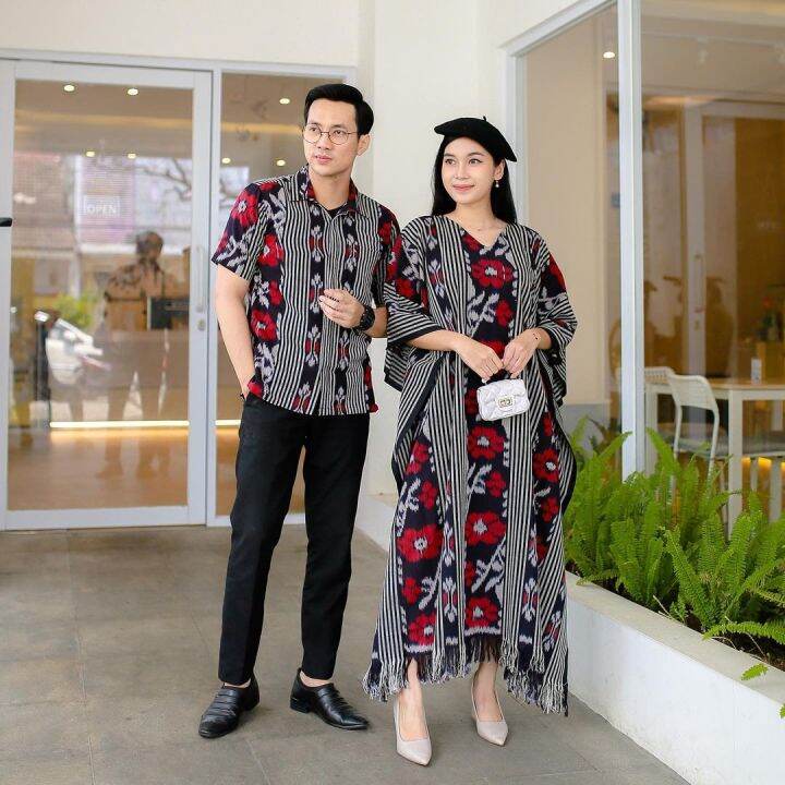 couple tenun terbaru - set baju tenun couple - set couple tenun ...