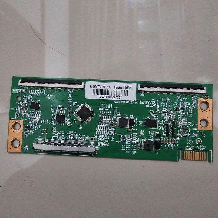 TCON TIKON T CON TV POLYTRON PLD43BAG9953 43BAG9953 TCON STAR PT430CT03 ...