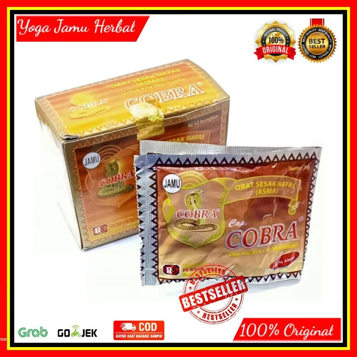 Jamu Serbuk Asma TBC Cap Cobra Original PerBox isi 12 Sachet | Lazada Indonesia