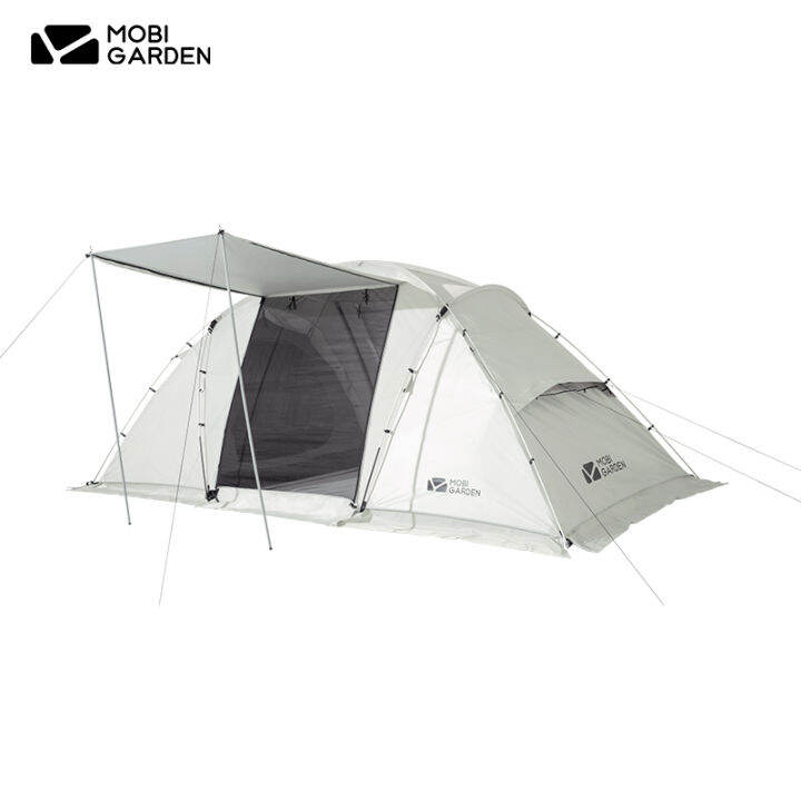 MOBI GARDEN ตั้งแคมป์ครอบครัวเต็นท์แกลมปิ้งฟอร์ดกันน้ำ4คนปิกนิกกลางแจ้ง ...