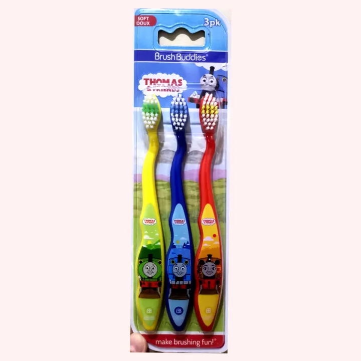 Thomas & Friends brush buddies 3in1 soft bristle toothbrush for kids ...