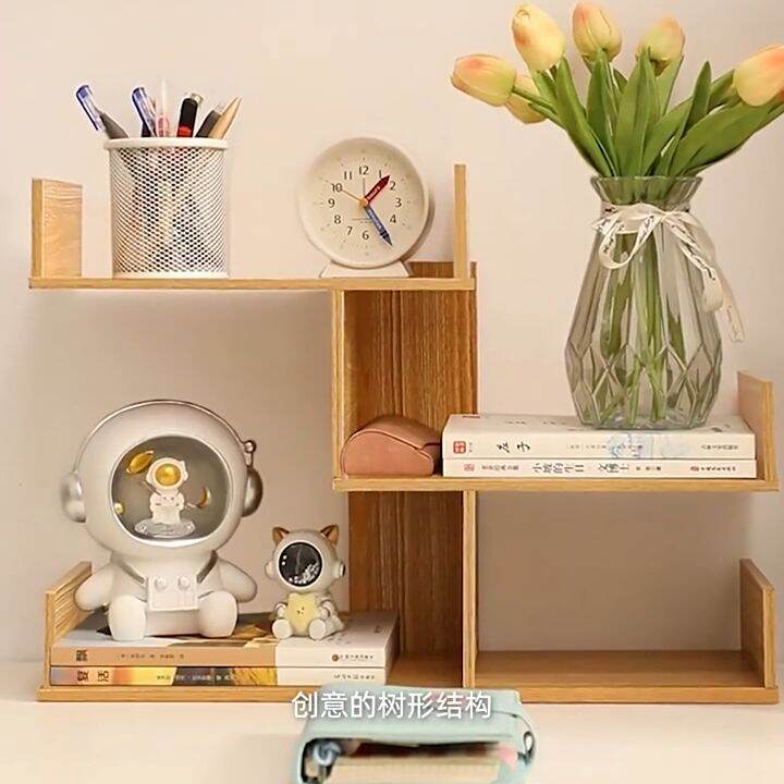 book storage bookshelf Desktop standing rack bedroom Table Multi -layer ...