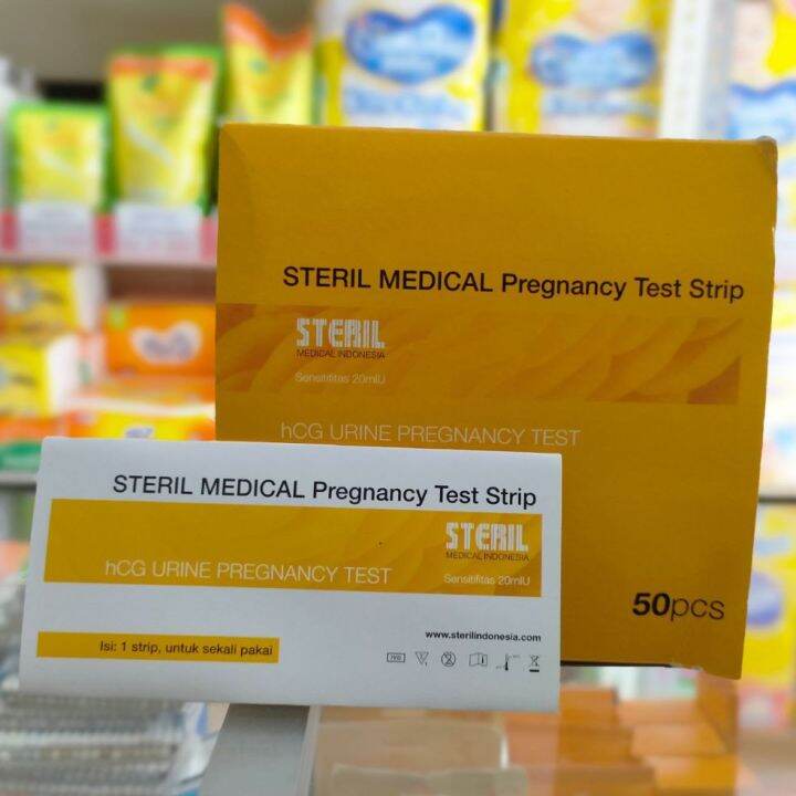 STERIL MEDICAL PREGNANCY TEST 1 STRIP / TEST PACK / TES KEHAMILAN ...