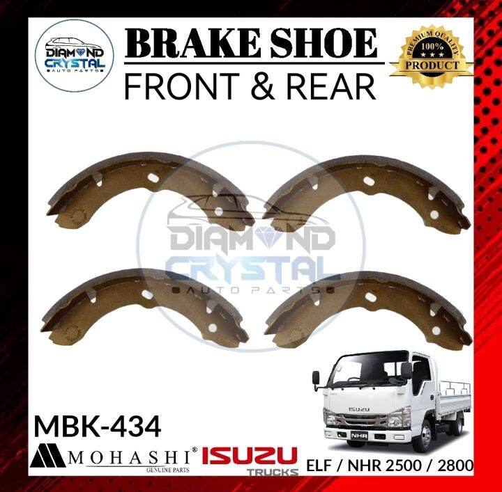BRAKE SHOE ISUZU ELF / NHR 2500 / NHR 2800 P/N: MBK-434 "MOHASHI BRAND ...