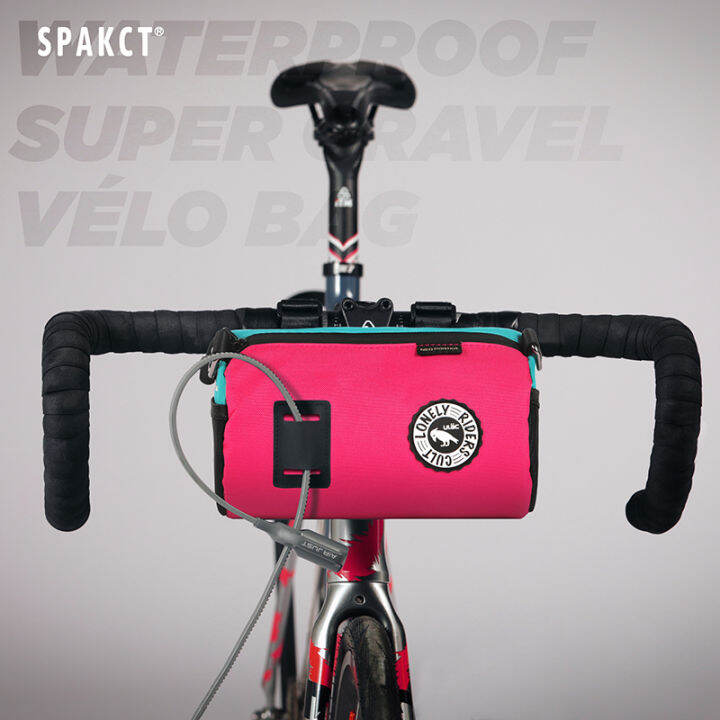 SPAKCT ขี่จักรยานจักรยานกระเป๋าความจุขนาดใหญ่ด้านหน้าคานหัวกระเป๋าแสง ...