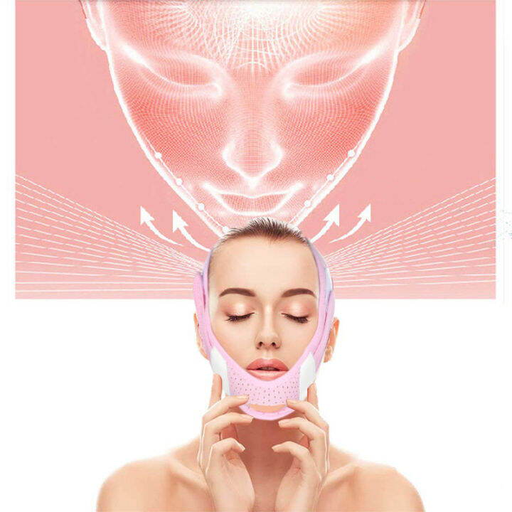 V-Line Face Slimming Bandage Cheek Chin Neck Lift Up Belt Mask Reduce ...