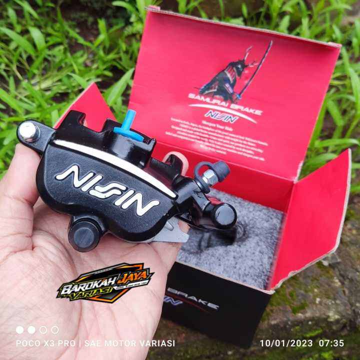 kaliper NISSIN SAMURAI | 2 PISTON | KANAN | HITAM | BLACK | Lazada Indonesia