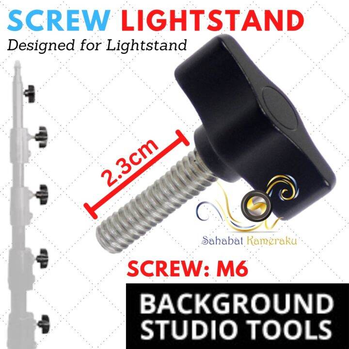 Baut Light Stand Tripod Lampu Lightstand Ulir M6 6mm | Lazada Indonesia