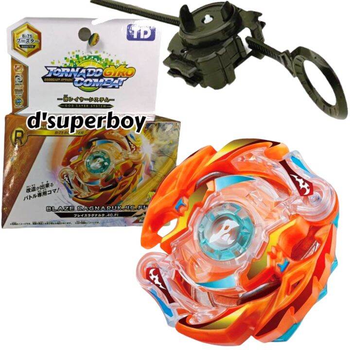 Gangsing Beyblade B-75 BLAZE RAGNARUK.4C.Fi B75 Tornado GYRO Combat Set ...
