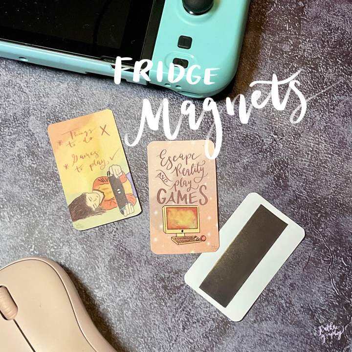 FRIDGE MAGNET Gamer Things ref magnet, Gamer themed magnet by ...