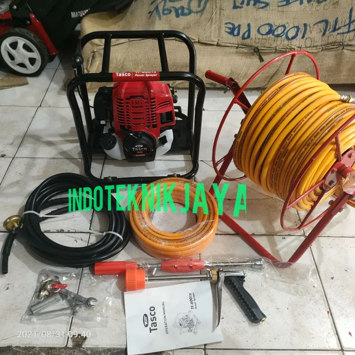 Mesin Sprayer Penyiraman Kebun Steam 4tak Komplit Selang 100 Meter ...