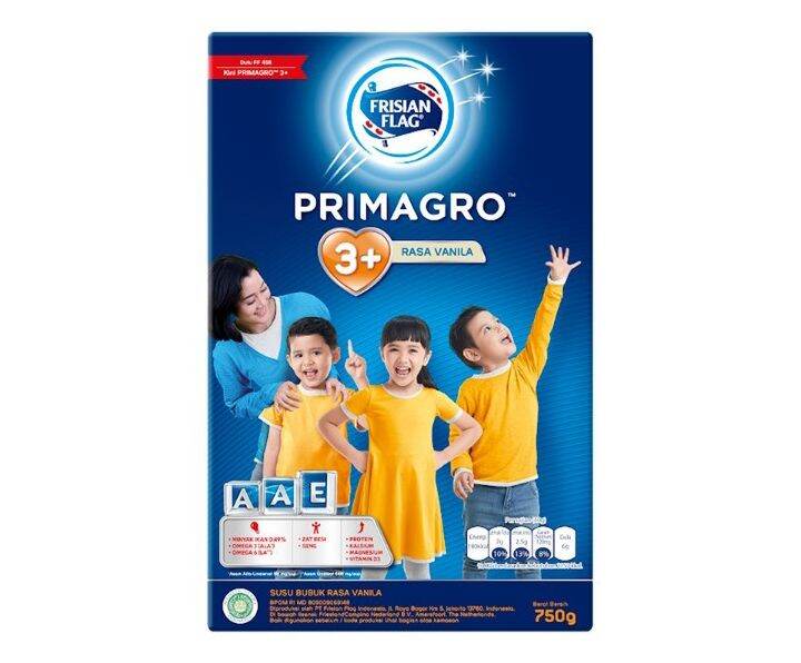 Frisian Flag PRIMAGO 3+ Susu Bubuk Vanila Box 750g | Lazada Indonesia