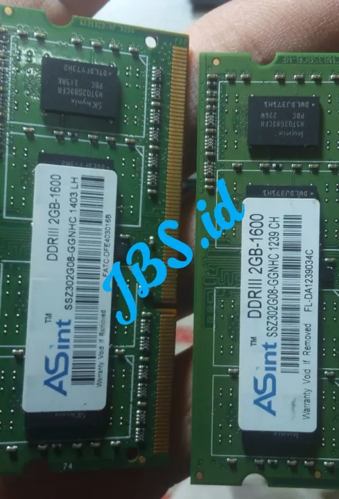 Memory SoDimm DDR 3 2 GB 1600 ASint per 1 pcs | Lazada Indonesia