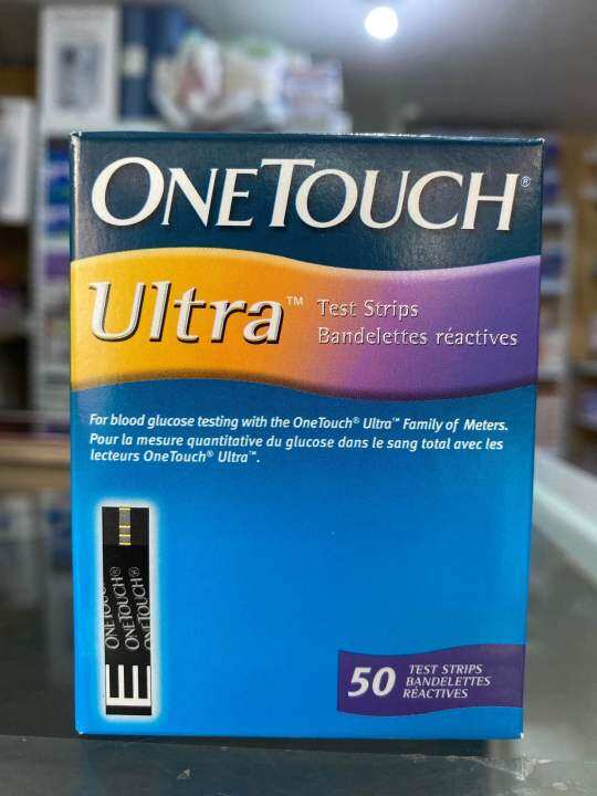 One Touch ultra test strips bandelettes reactive | Lazada PH