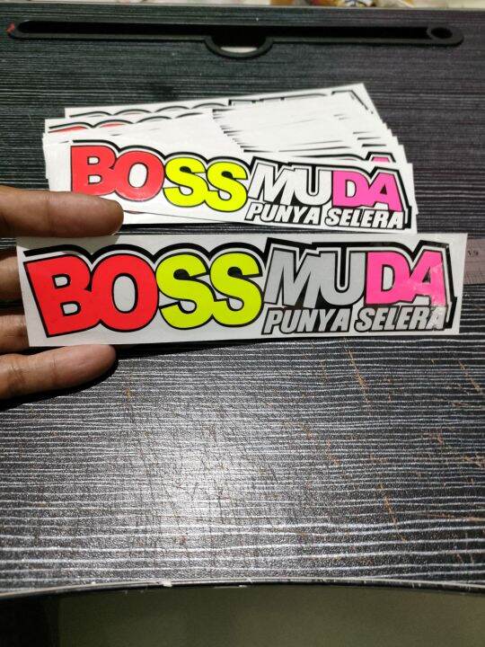 stiker cutting bos muda stiker motor stiker kata-kata stiker viral ...