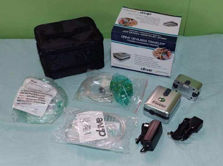 Devilbiss Traveler Portable rechargeable nebulizer with ac and car ...