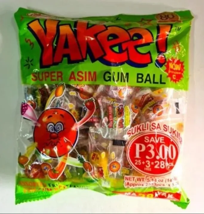 YAKEE SUPER ASIM GUM BALL | 25 PIECESFOR 1 PACK | Lazada PH