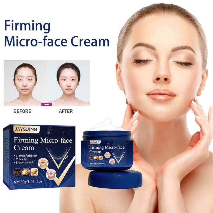 V Face Firming Cream Lift Up Chin Facial Massage Cream Reshape Tighten ...