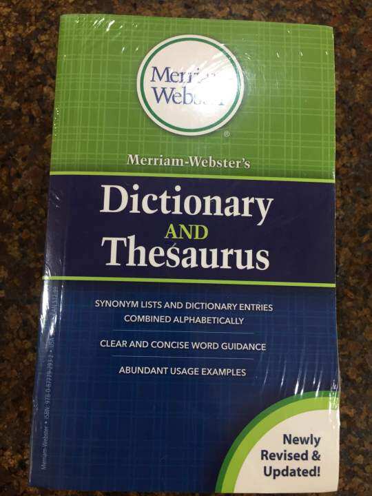New theasurus Dictionary from Merriam Webster | Lazada PH